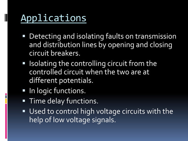 Relay coordination | PPTX | Computer Networking | Computing