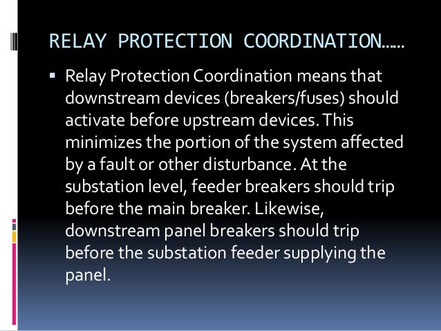 Relay Coordination
