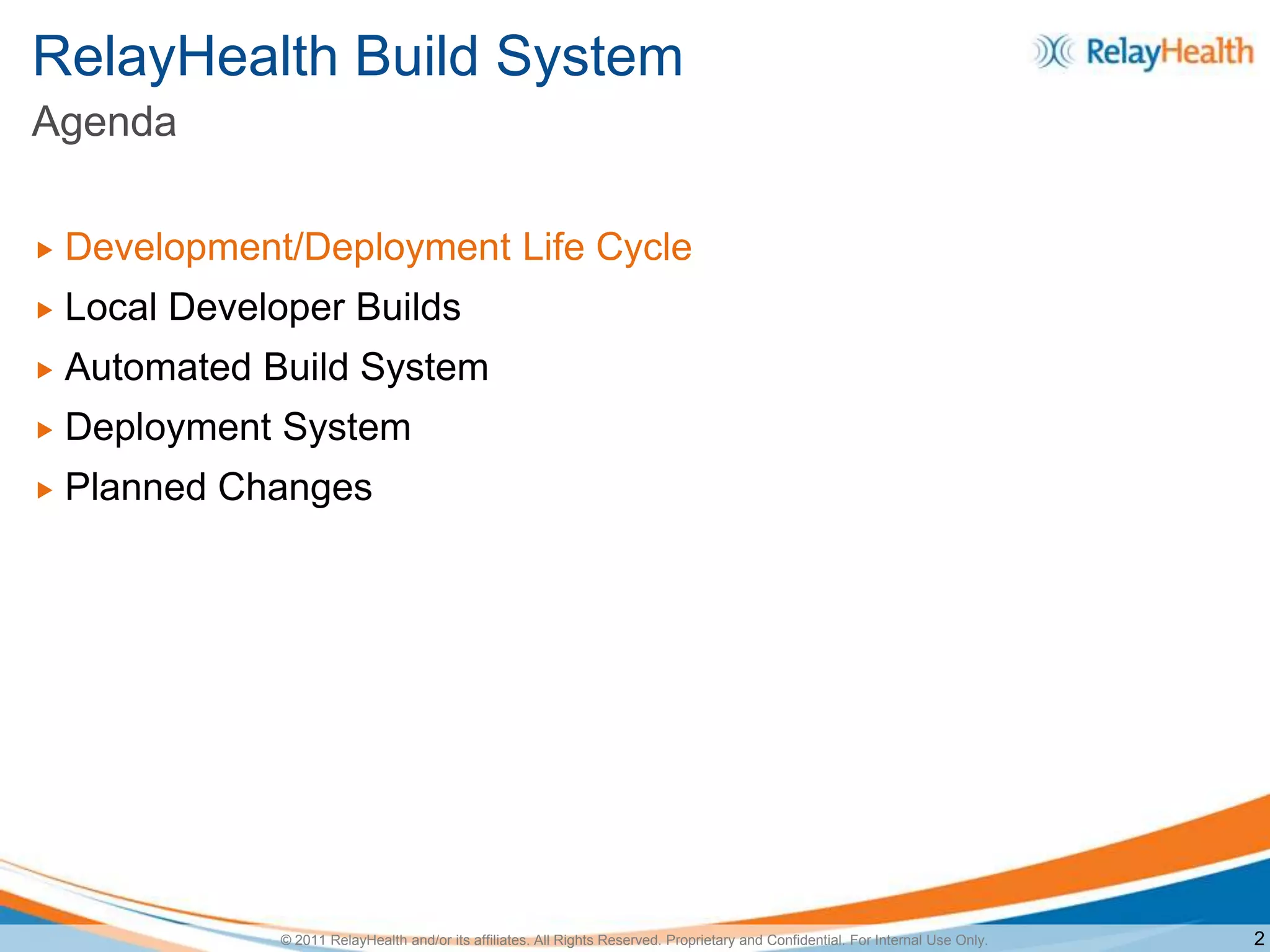 Relay health build system | PPTX | Computer Software and Applications | Computing