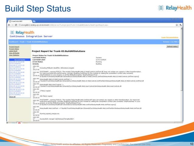 Relay health build system | PPTX | Computer Software and Applications ...