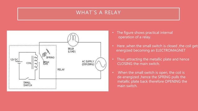 Relay interfacing with 8051 | PPTX