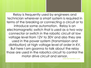 Relay pin configuration | PPTX | Computer Networking | Computing