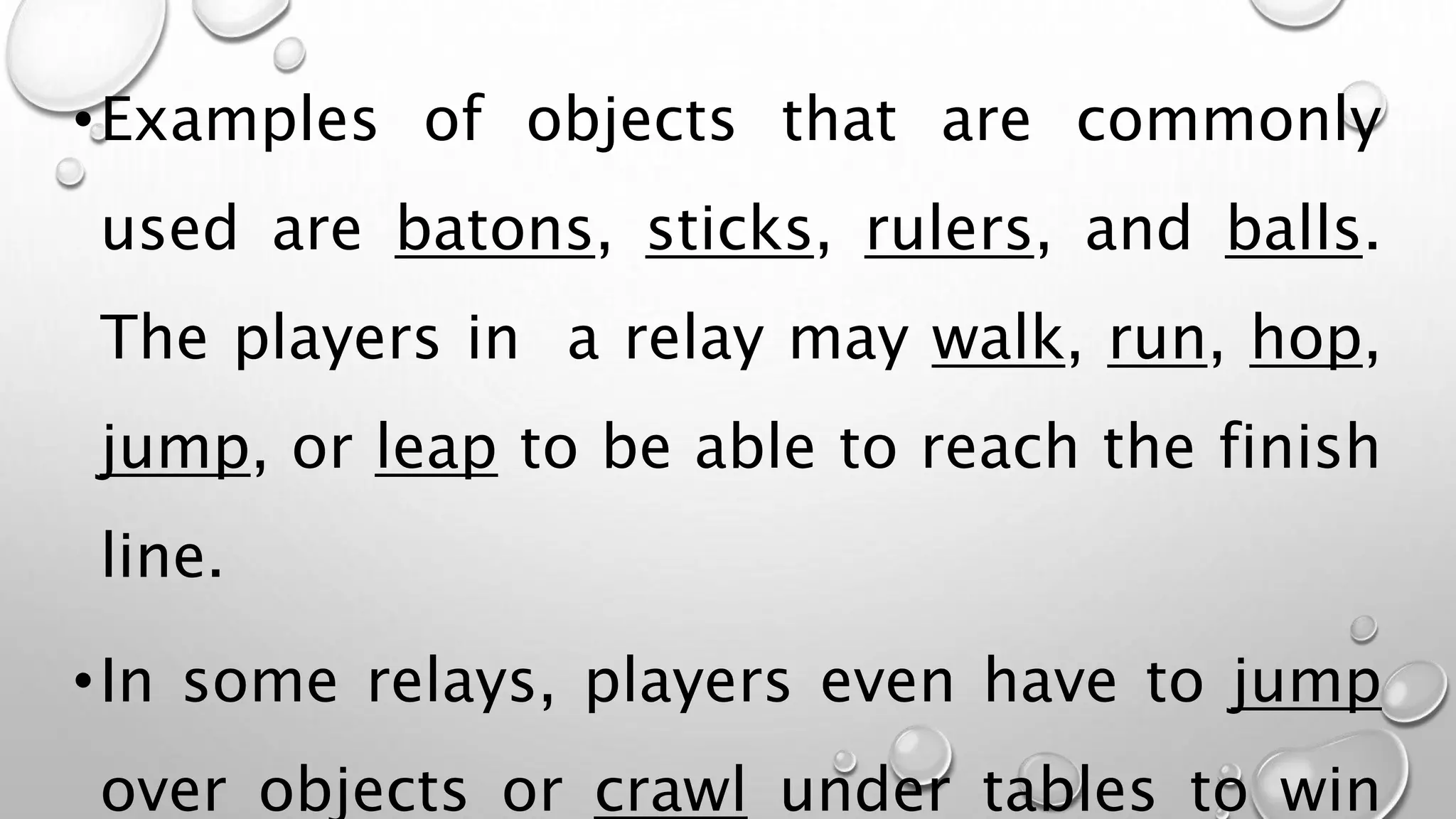 Relays and Races | PPTX