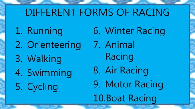 Relays and Races | PPTX