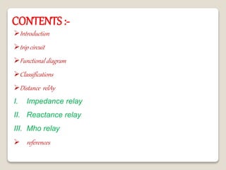 relay-distance relay basics | PPTX