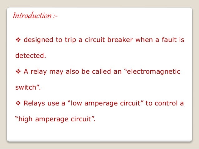 relay-distance relay basics
