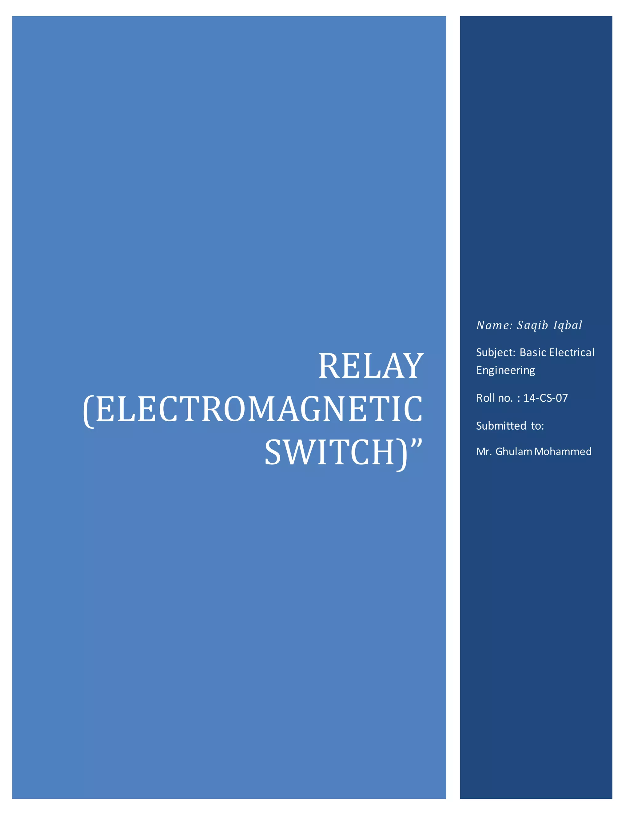 Relay Switch | DOCX