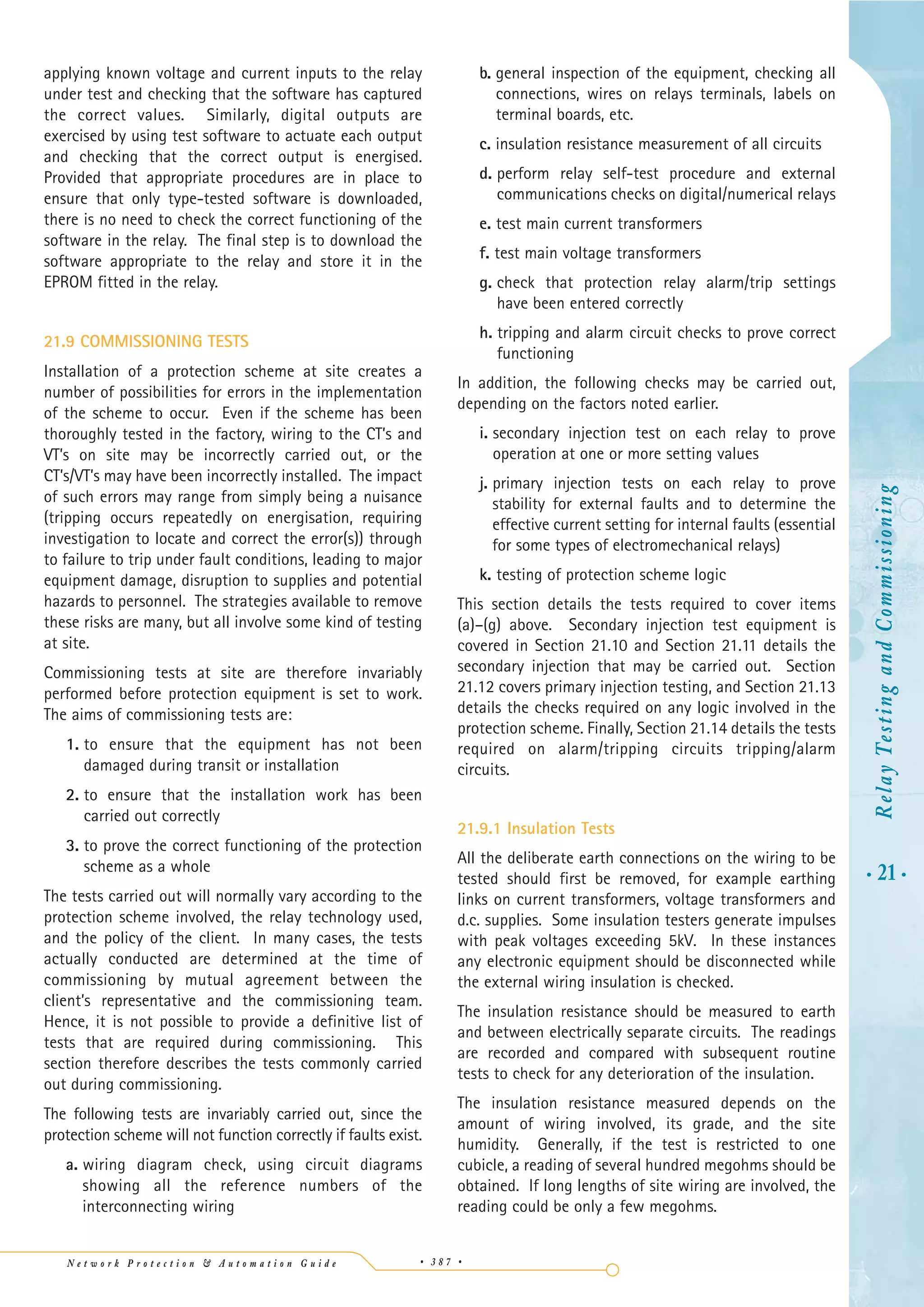 Relay testing procedure | PDF