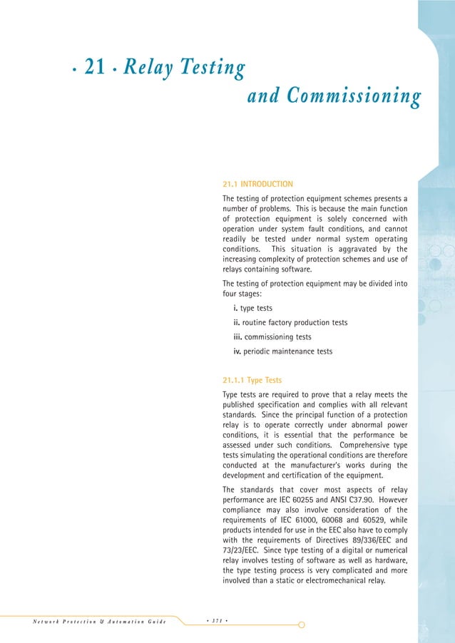 Relay testing procedure | PDF