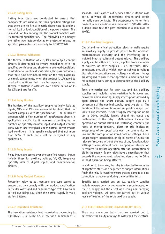 Relay testing procedure | PDF