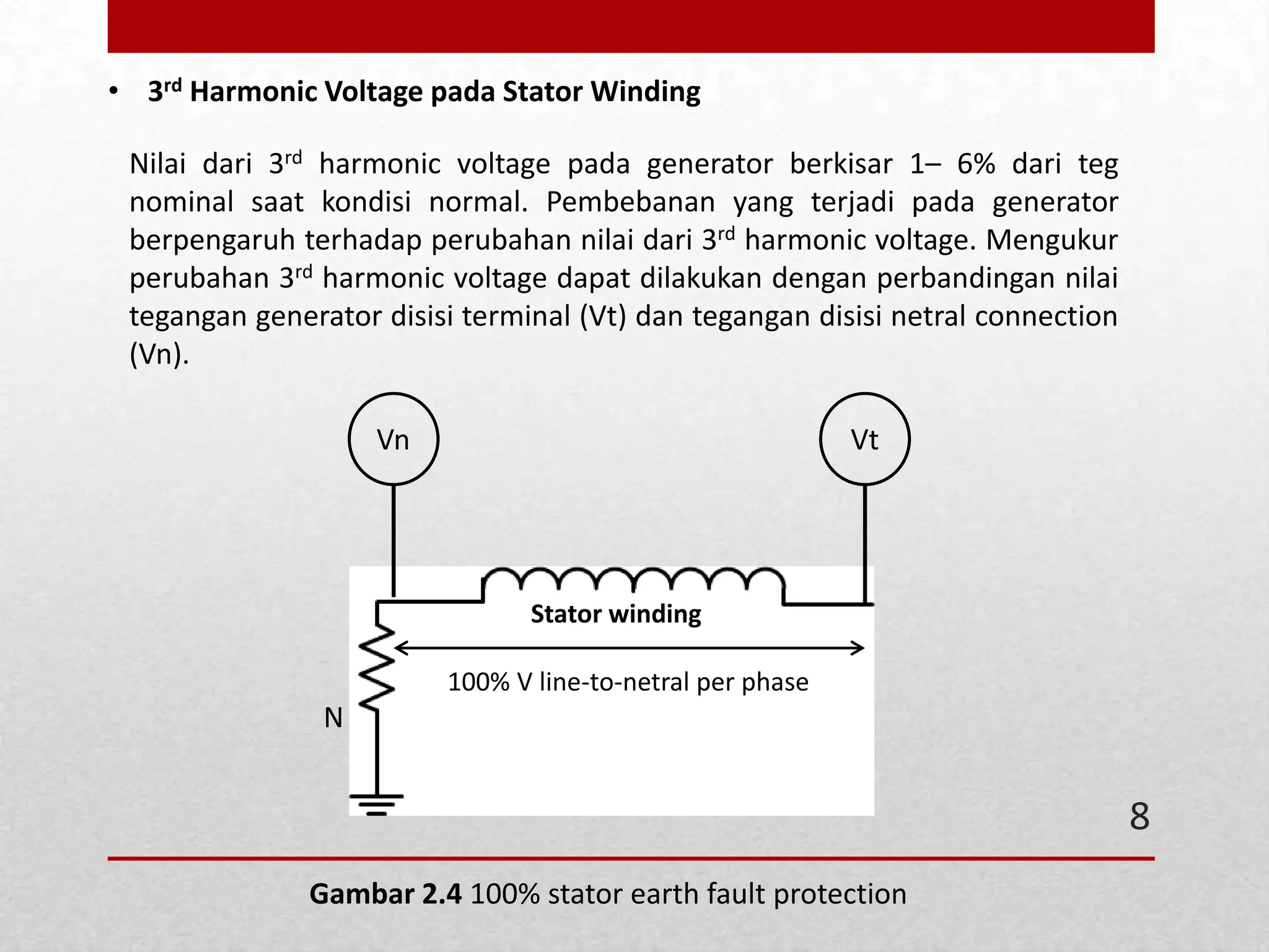 Stator Earth Fault Protection Pptx
