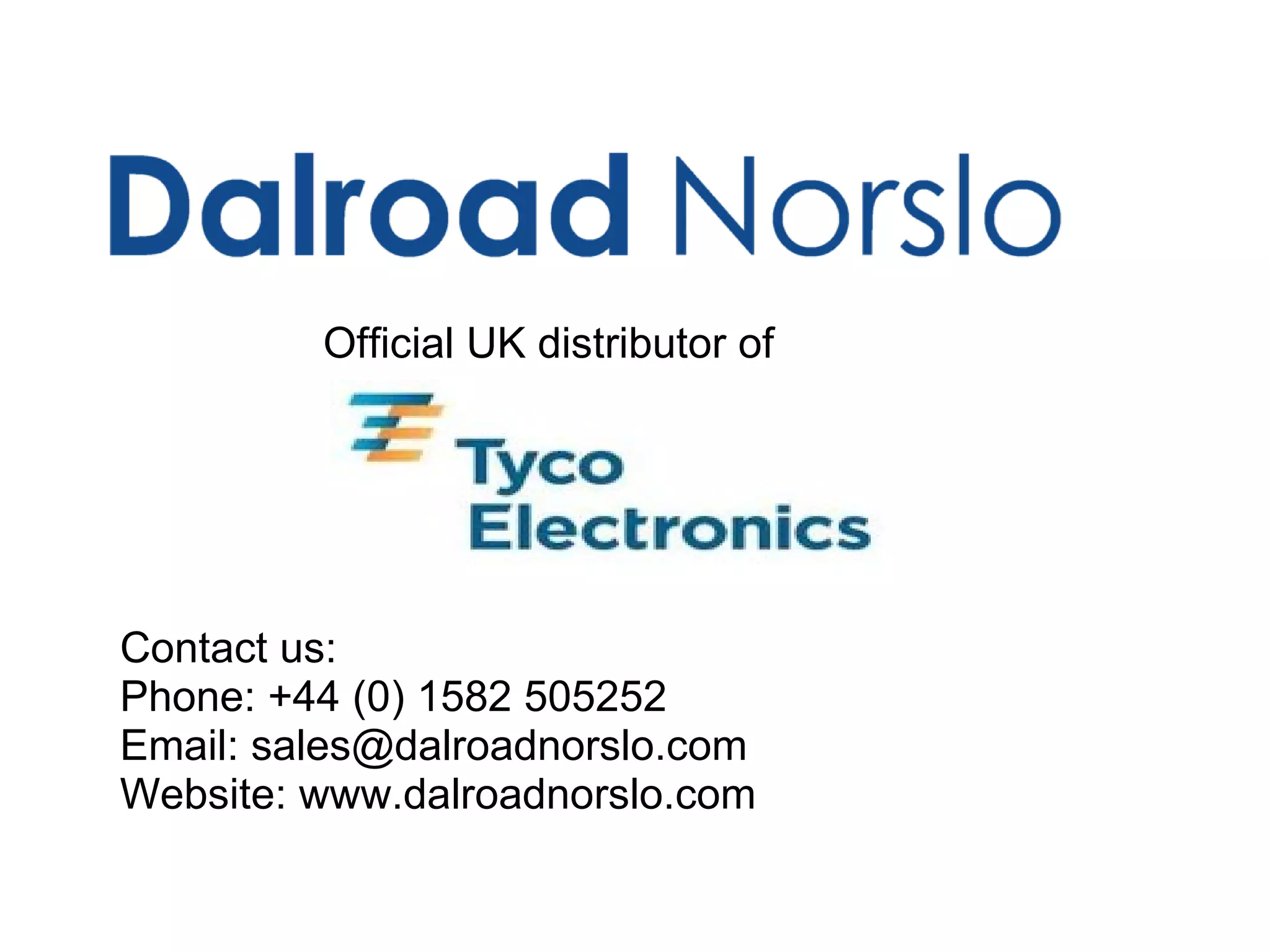 Dalroad Norslo - Industrial Equipment - Relay training level 1 - Tyco ...