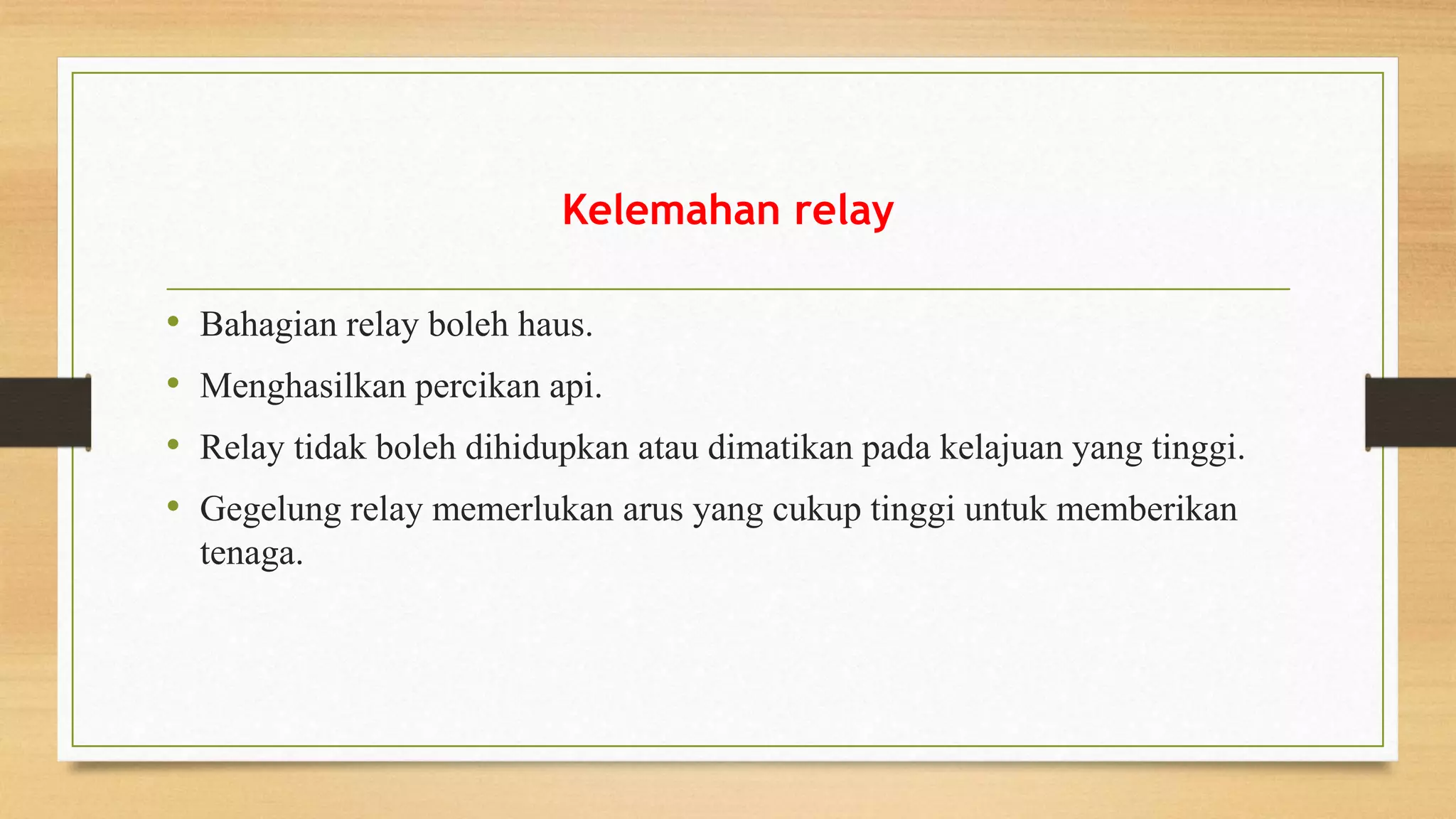 Relay, transistor | PPTX