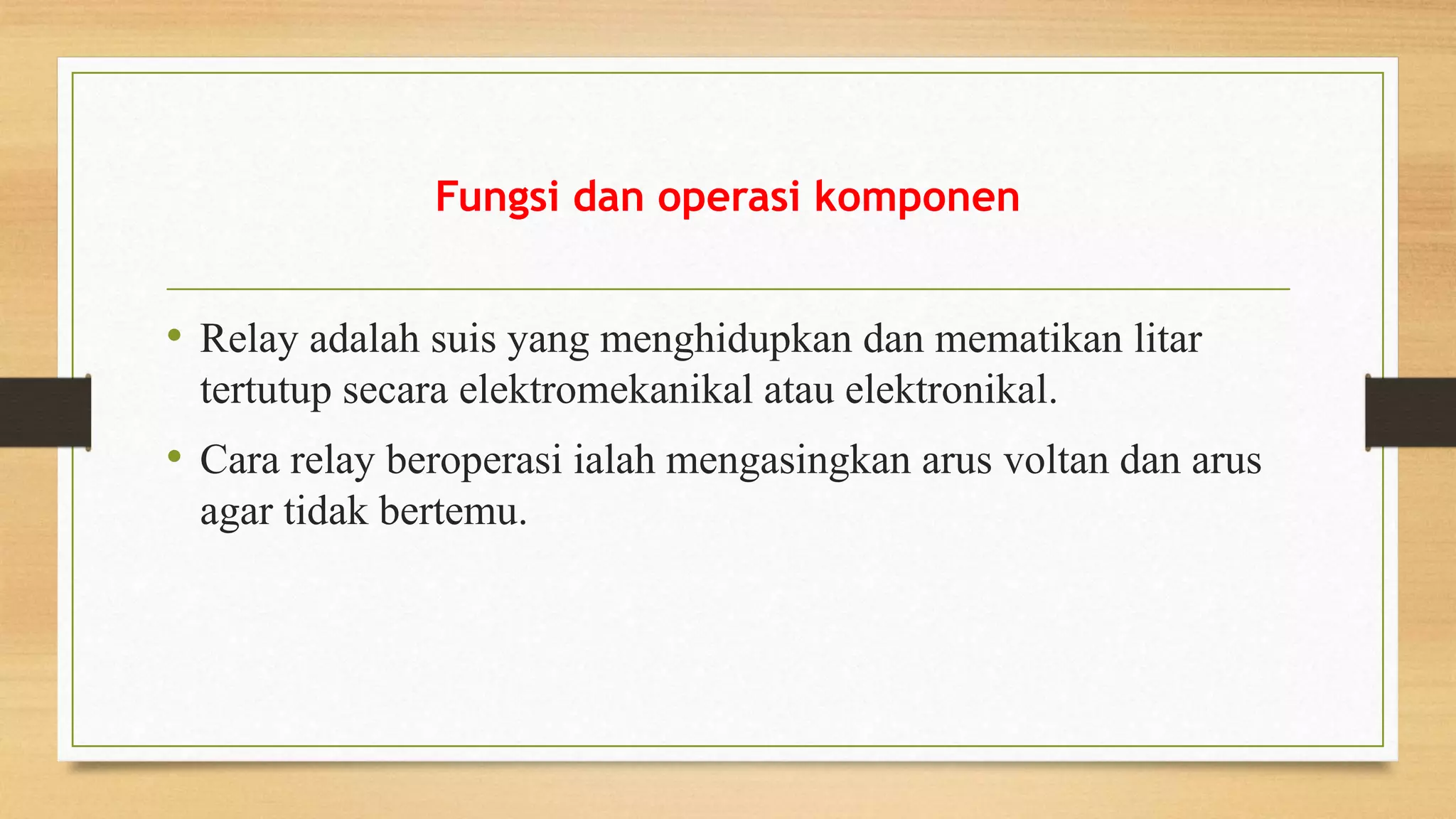 Relay, transistor | PPTX