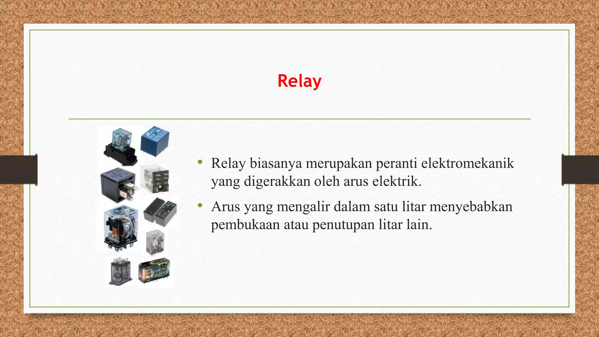 Relay, transistor | PPTX