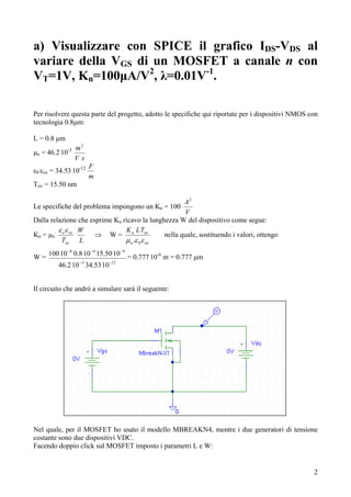 Progetto in Spice | PDF