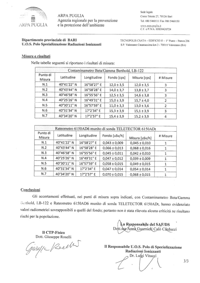 Relazione arpa | PDF
