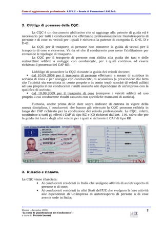 Relazione Cqc Rimini Dic 2008 | PDF | Automotive