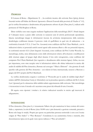 Relazione tecnica-valutazione-stabilità-pini-villa-borghese | PDF