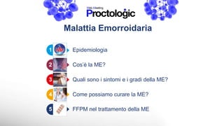 Relazione1 patologia emorroidaria | PPTX