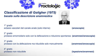 Relazione1 patologia emorroidaria | PPTX