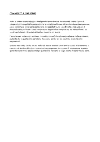 Relazione secondo anno | PDF