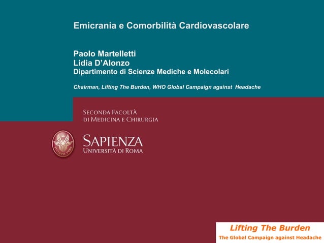 Martelletti Paolo, D'Alonzo Lidia. Emicrania e malattia cardiovascolare ...