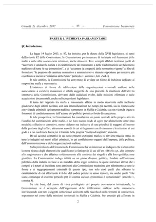 Relazione mafia e massoneria | PDF