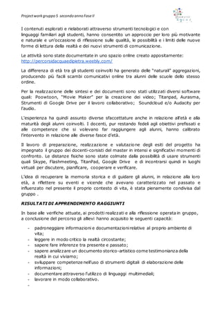 Relazione ii fase gruppo 5 con frontespizio | DOCX