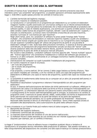 Relazione licenze d'uso del software | PDF