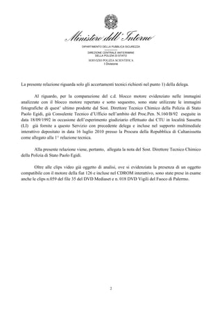 Relazione polizia scientifica.borsellino caltanisetta 13 agosto 2010 ...