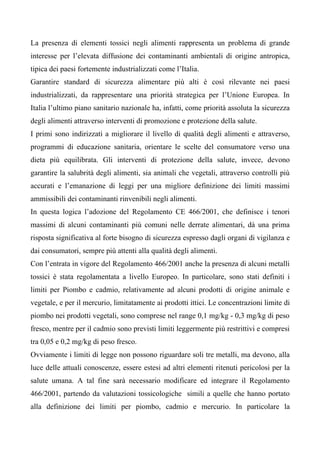 metalli alimenti vegetali | PDF