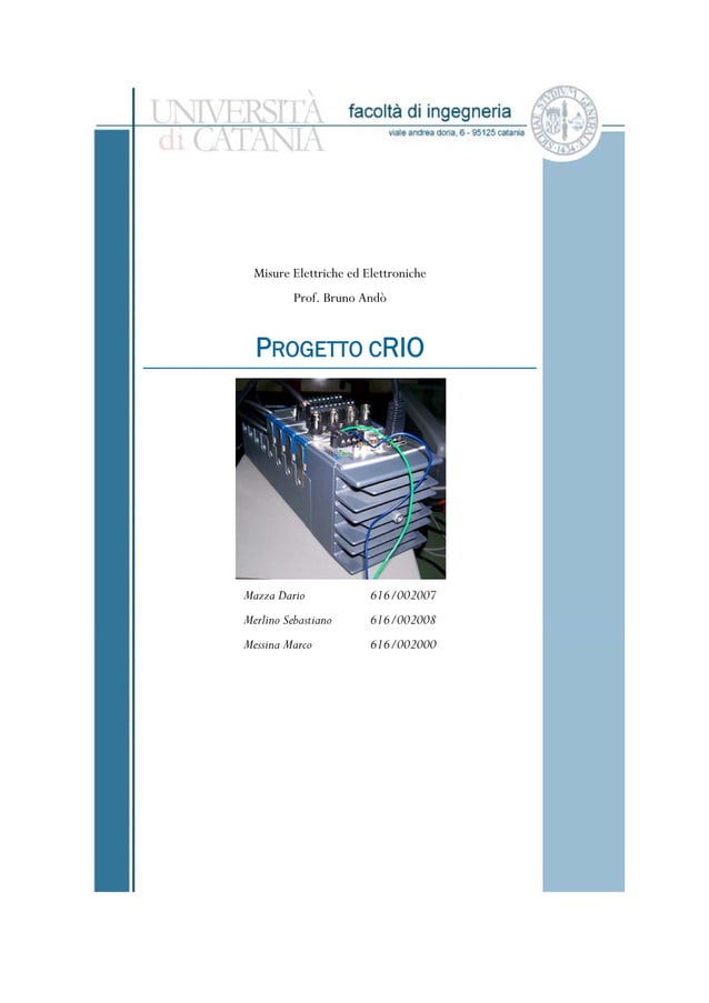 Relazione Progetto cRio | PDF