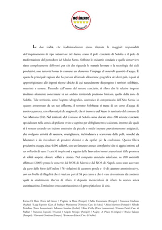 Relazione tavolo tecnio sarno | PDF