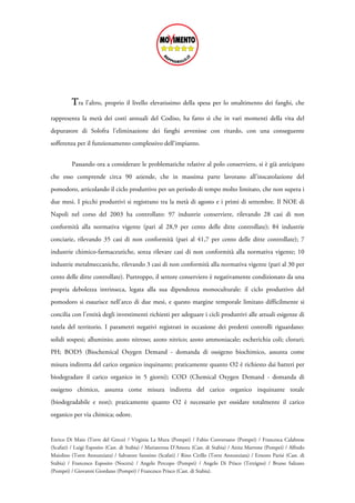 Relazione tavolo tecnio sarno | PDF