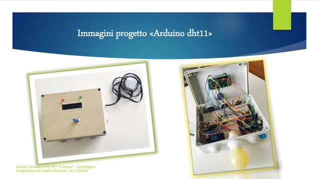 Relazione tecnica progetto «arduino dht11» | PPTX