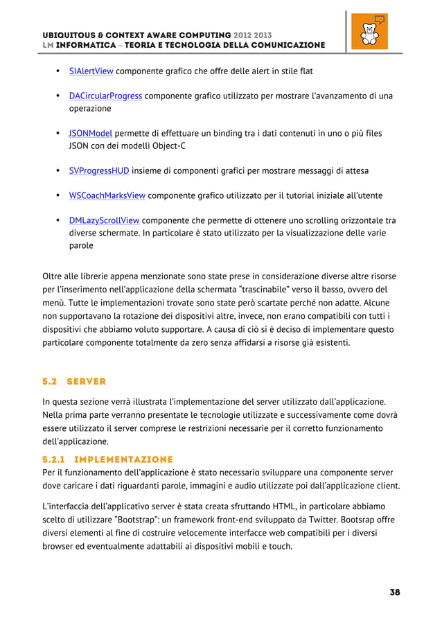 Relazione Ubiquitous e Context Aware Computing | PDF