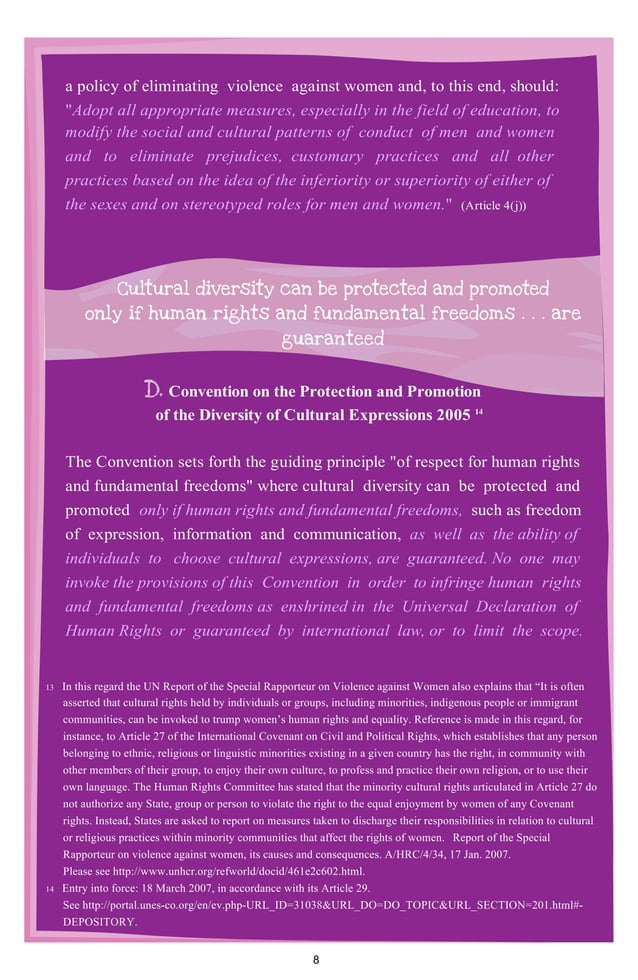 Religion, Culture and Tradition: Strengthening Efforts to Eradicate ...