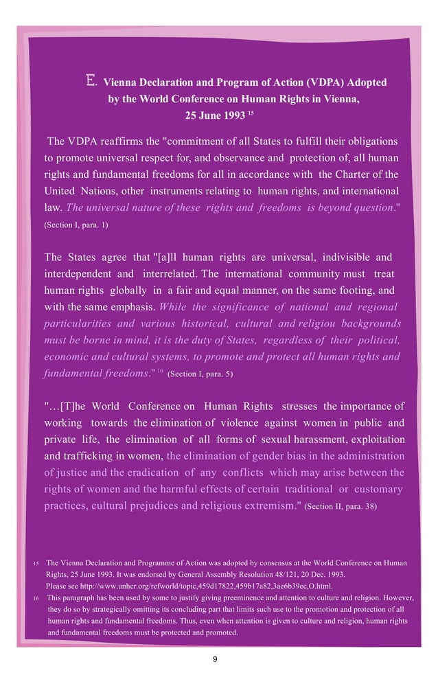 Religion, Culture and Tradition: Strengthening Efforts to Eradicate ...