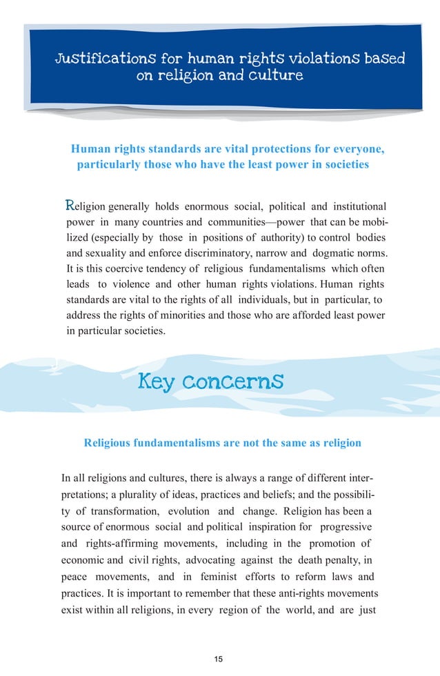 Religion, Culture and Tradition: Strengthening Efforts to Eradicate ...