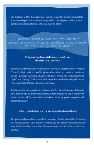 Religion, Culture and Tradition: Strengthening Efforts to Eradicate ...