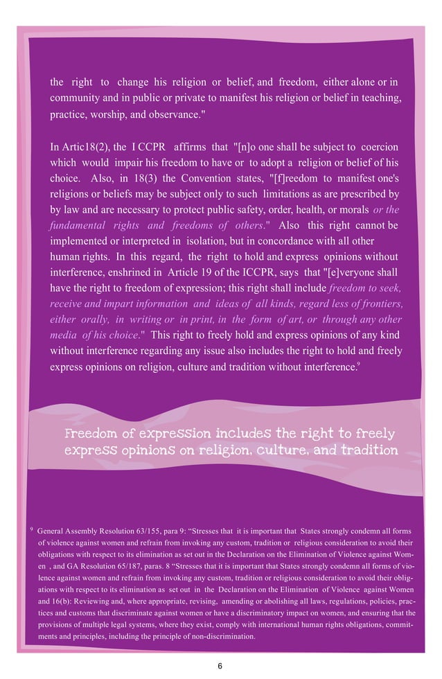 Religion, Culture and Tradition: Strengthening Efforts to Eradicate ...