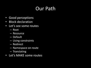 Relearning routes in Rails | PPT