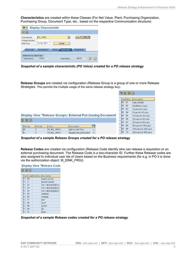 Release strategy-enhancement-in-purchase-order | PDF | Logistics | Business