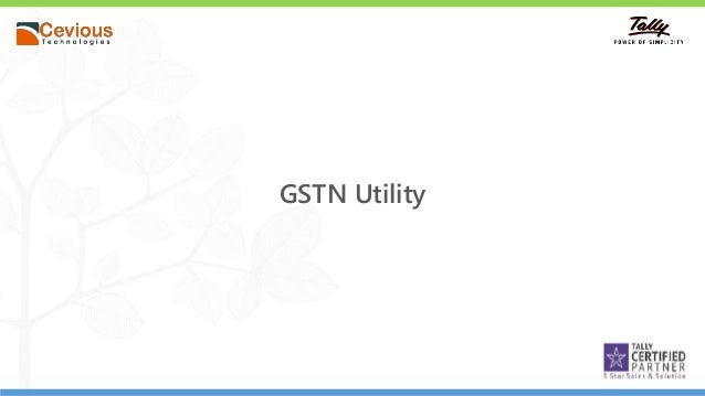 Ready For Gst With Tally Erp 9 Release 6 0 Presentation