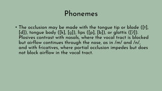 Release and unreleased plosives - phonetics | PPTX