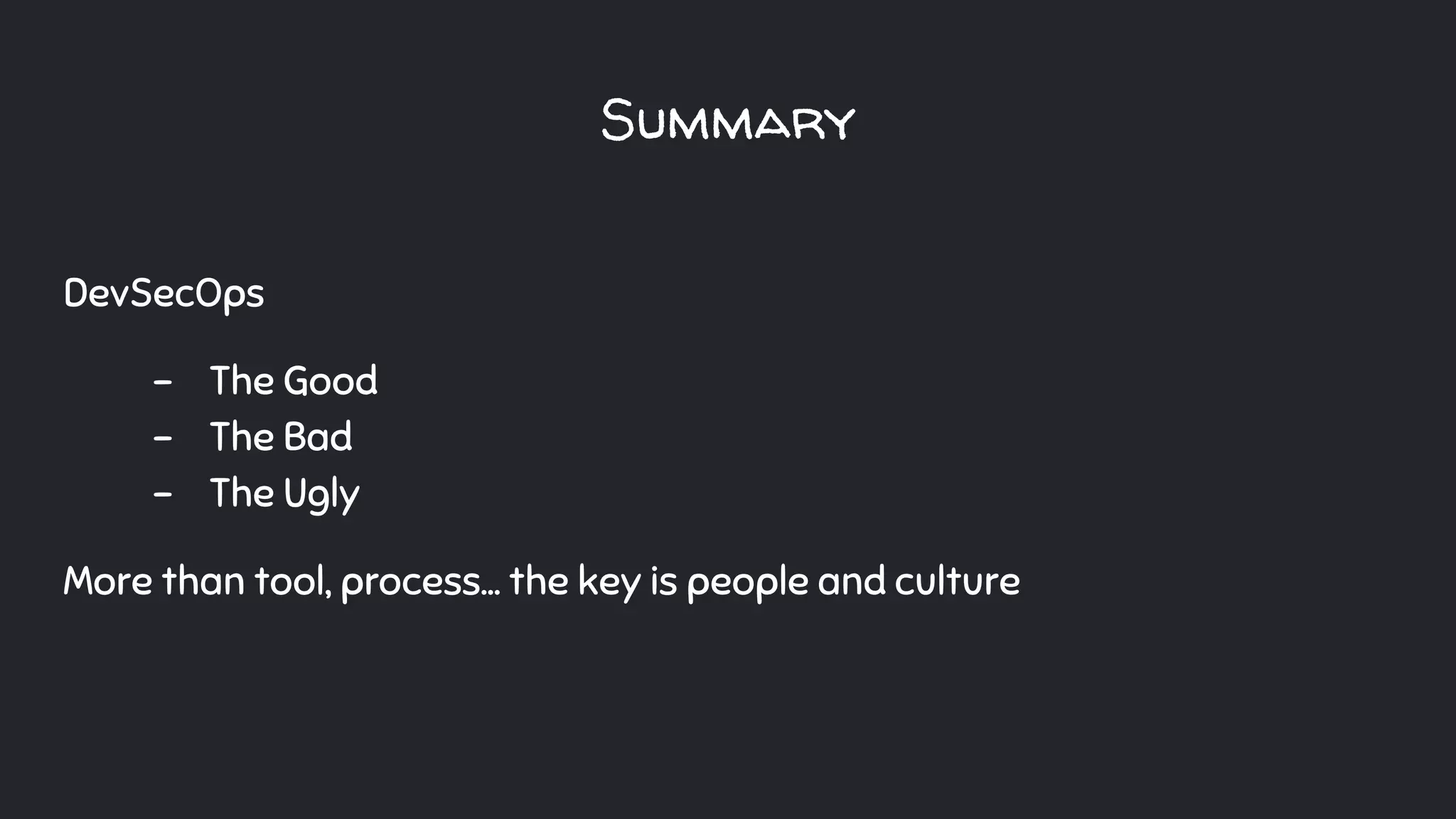 DevSecOps-The Good Bad and Ugly | PPT