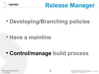 Release Management | PPS