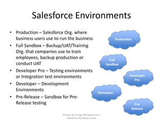 Release & Change management in salesforce | PPTX
