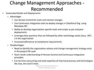 Release & Change management in salesforce | PPTX